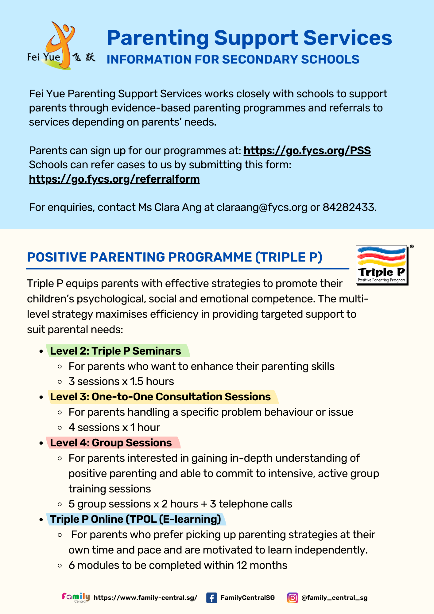 Triple P (Positive Parenting Programmes)